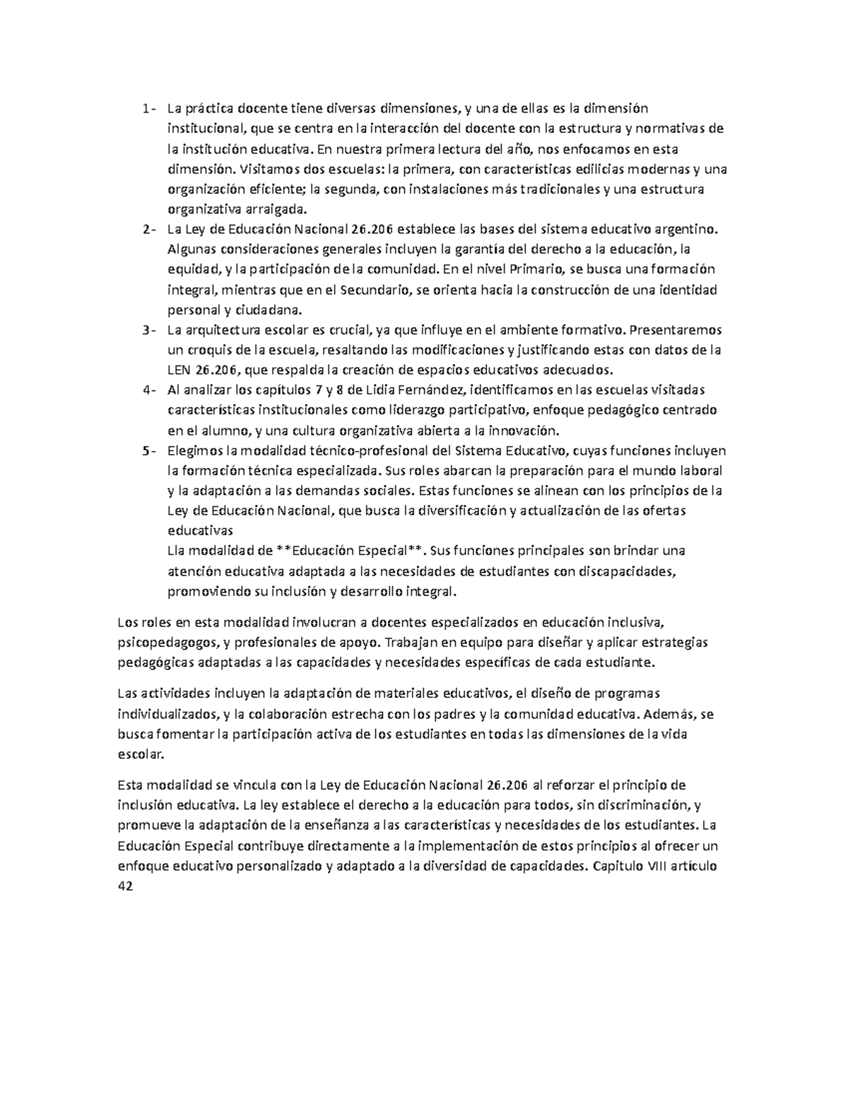 DOC-20231120-WA0000 - Resumen de temas de práctica docente I - 1- La práctica docente tiene ...