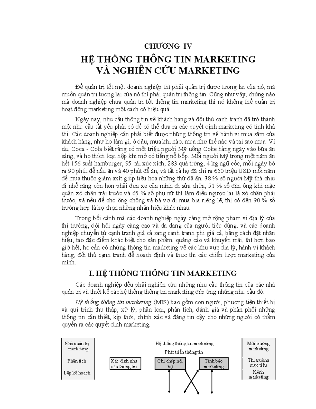 Ch4 Hệ thống thông tin marketing và nghiên cứu marketing - CH ̄¡NG IV HÞ THÞNG TH‘NG TIN ...