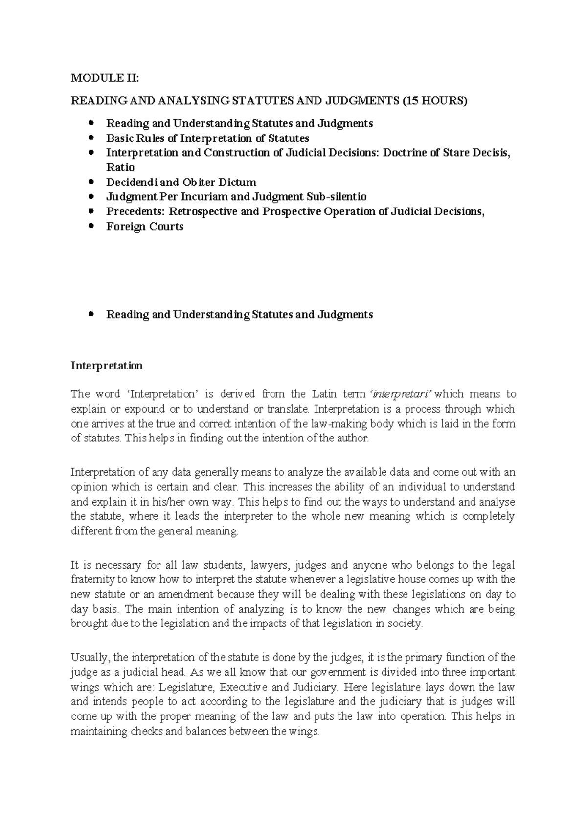 all topics discussed by professors in class covered by notes including ...