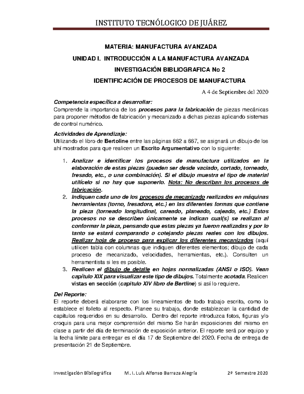Inv Biblio No 2 U 1 - manufactura avanzada - Warning: TT: undefined function: 32 INSTITUTO - Studocu