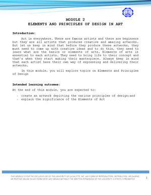 Module 1 Understanding Humanities and Art Appreciation - Module 1 Humanities and Art ...