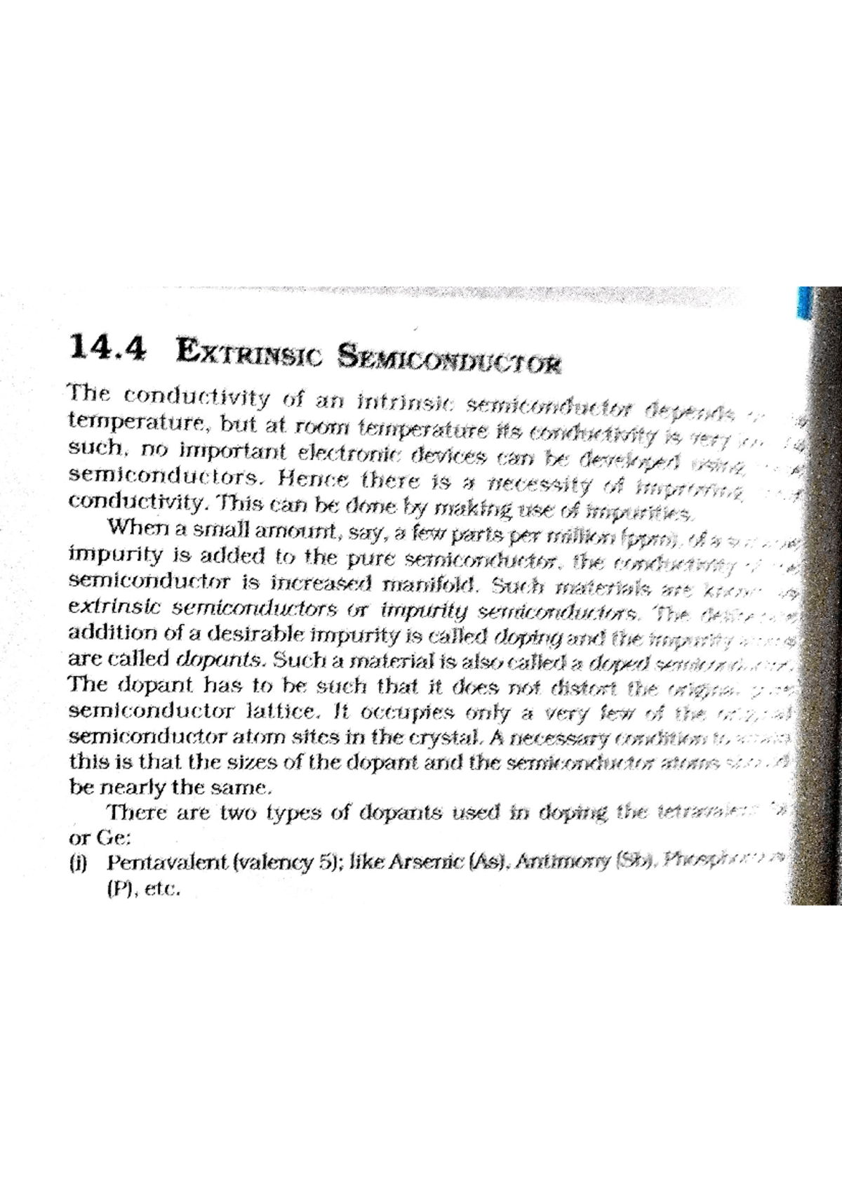 Extrinsic semiconductor - Electronics - Studocu