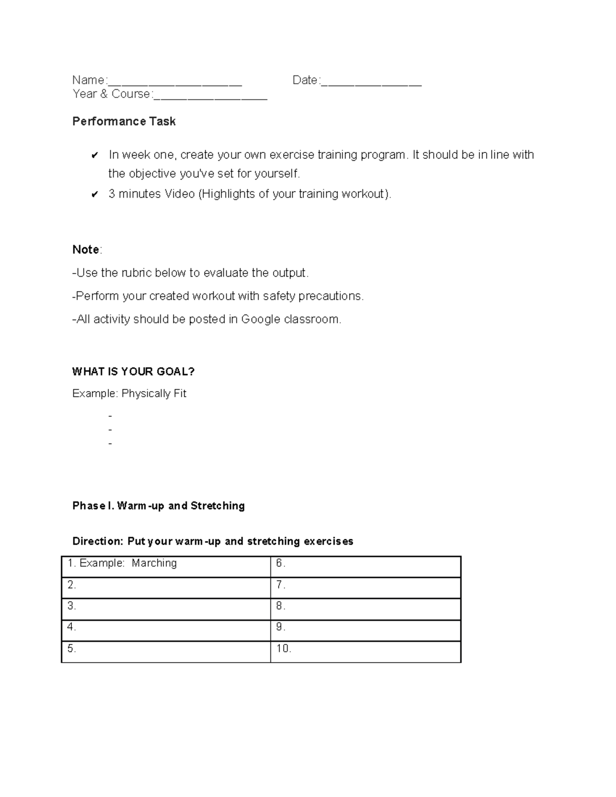 Student-Performance-task - Name:____________________ Date ...