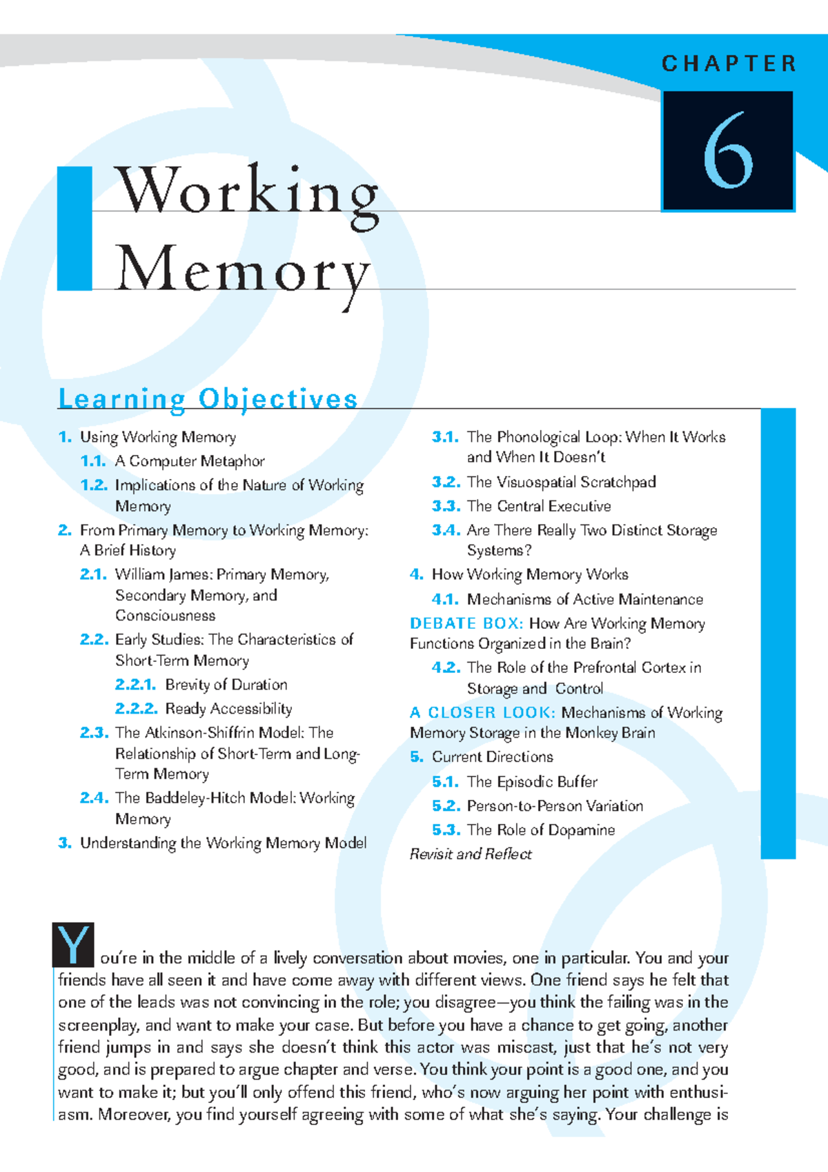 Workingmemory - helpful - C H A P T E R 6 Working Memory Using Working ...