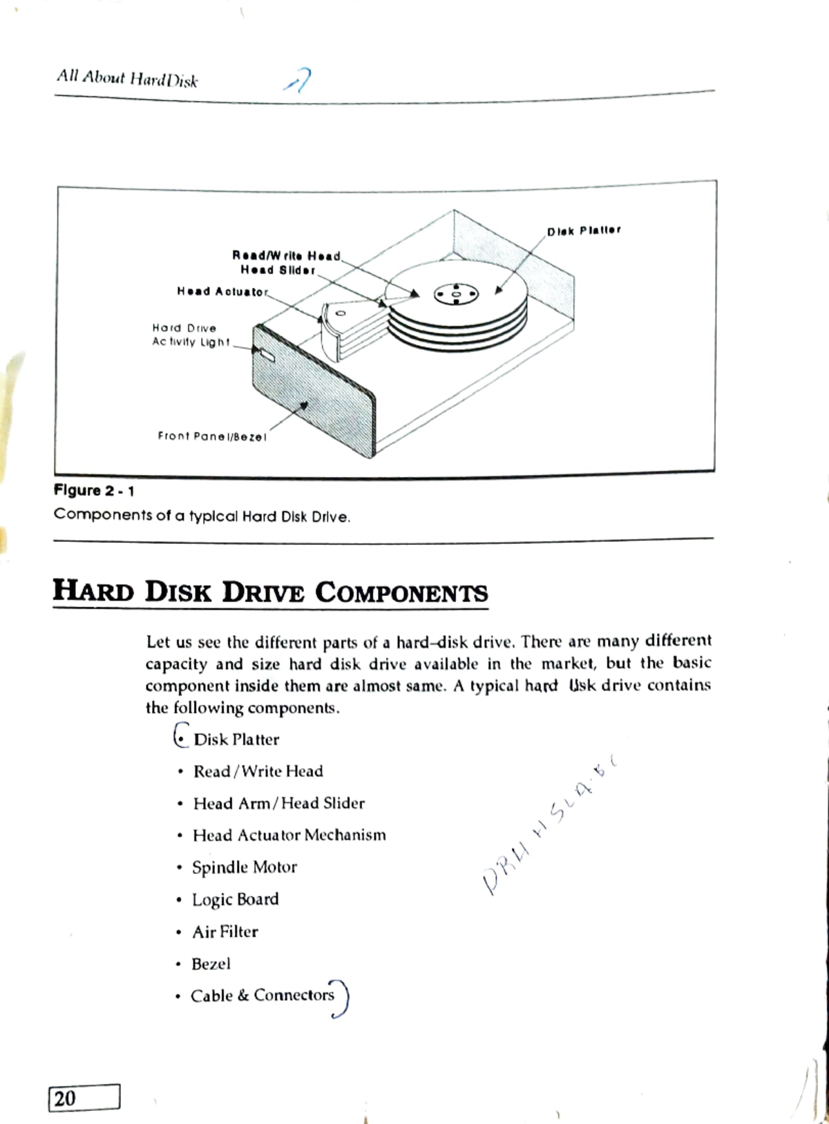 HDD 01 - hard disk components - All About HardDisk Disk Platter Read/W ...