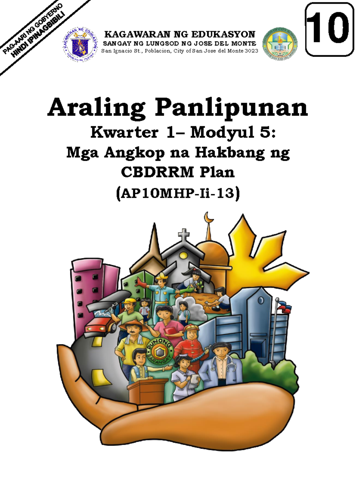 Carballo Scnhs AP10-Quarter 1 Week9 Cbdrrmplan - Araling Panlipunan Kwarter 1 – Modyul 5 : Mga ...