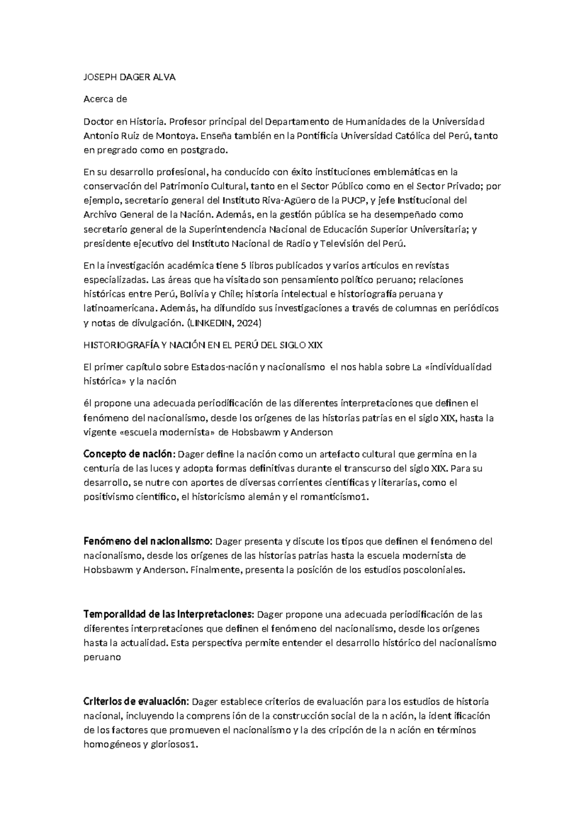 Joseph Dager ALVA - JOSEPH DAGER ALVA Acerca de Doctor en Historia ...