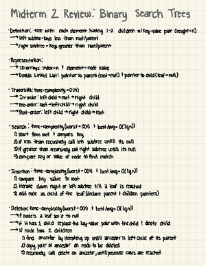 Heaps review data structures - Midterm 2 Review: Heaps ·Definition: complete binary tree ...