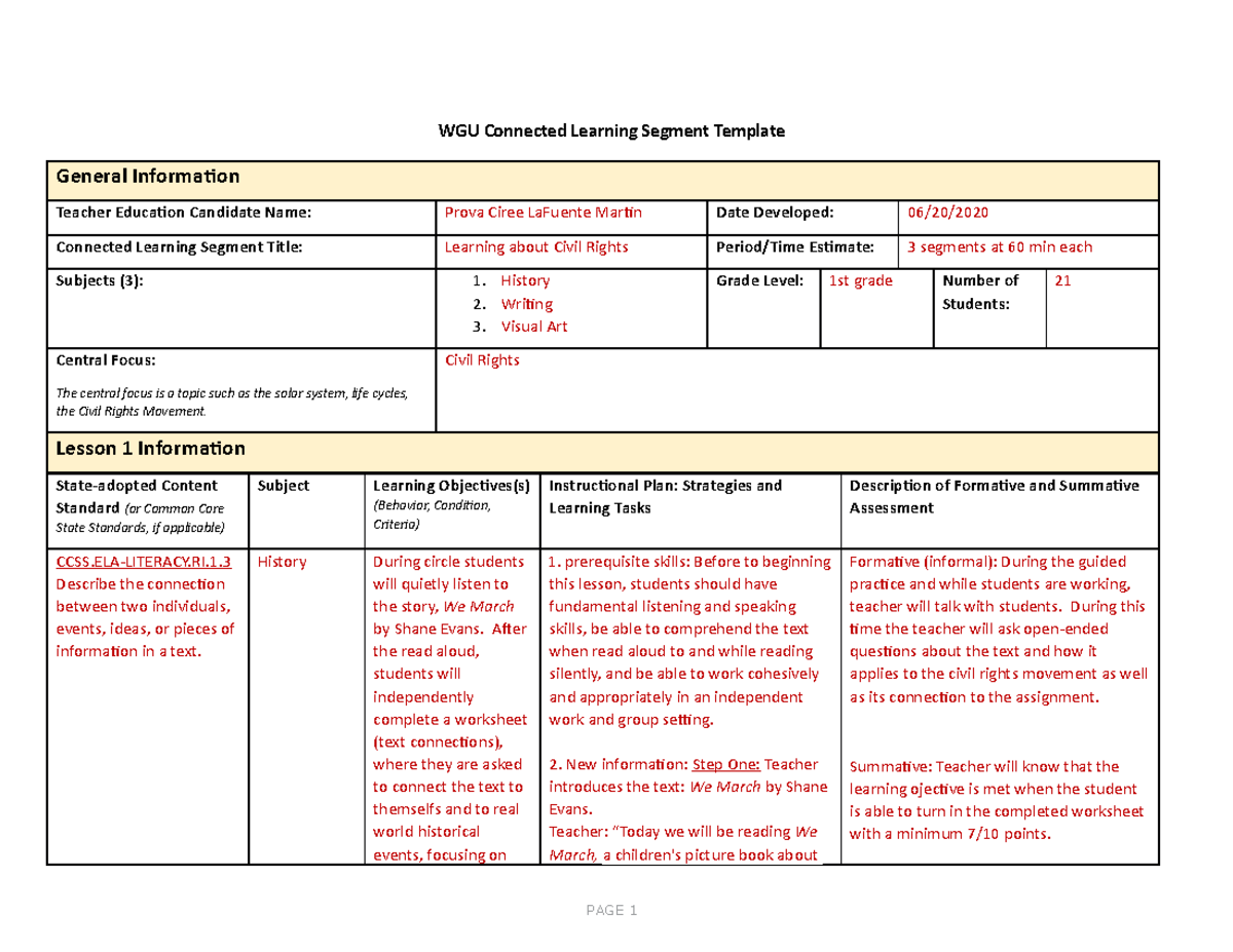 C269 Task 2 WGU Learning Segment- Prova Ciree La Fuente Martin - WGU ...