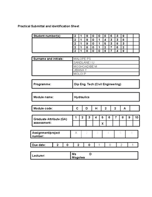 Practical 4 Measuring discharge through weirs - PRACTICAL 4 Measuring ...
