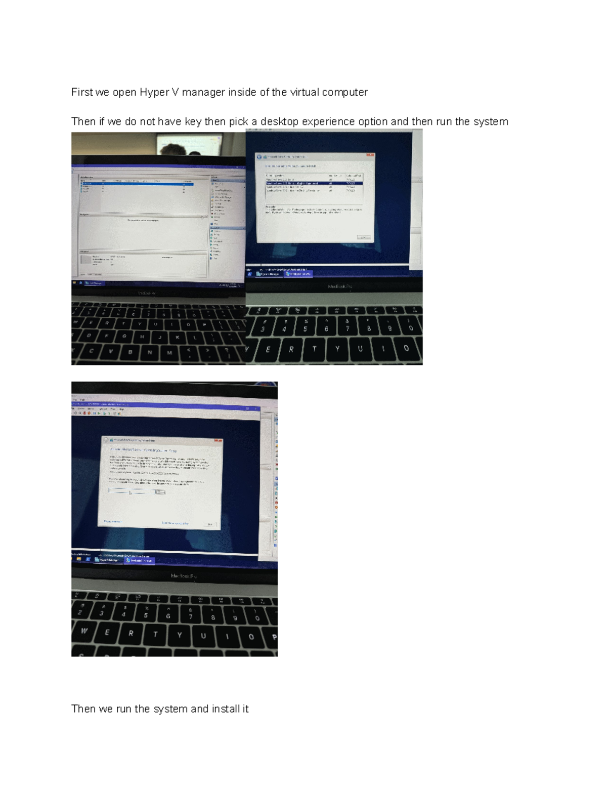 Windows Server Virtualization - First we open Hyper V manager inside of ...