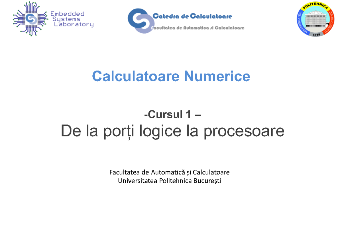 Curs1 ro 2018 - Note de curs 8 - Calculatoare Numerice Cursul 1 – De la ...