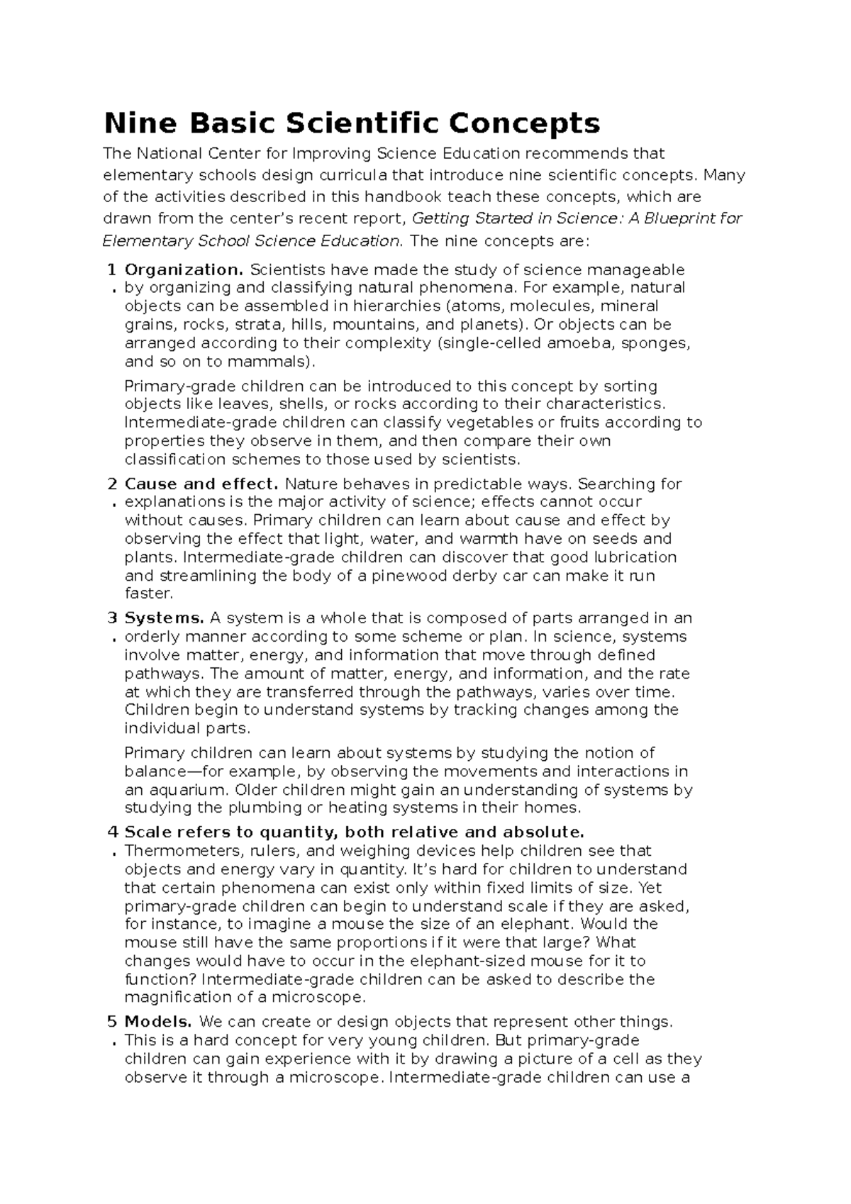 Nine+Basic+Scientific+Concepts-1 2 - Nine Basic Scientific Concepts The ...