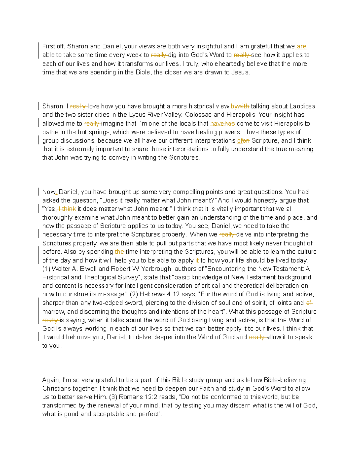 NBST 515 B06 D1 Pedde Commented - First off, Sharon and Daniel, your ...