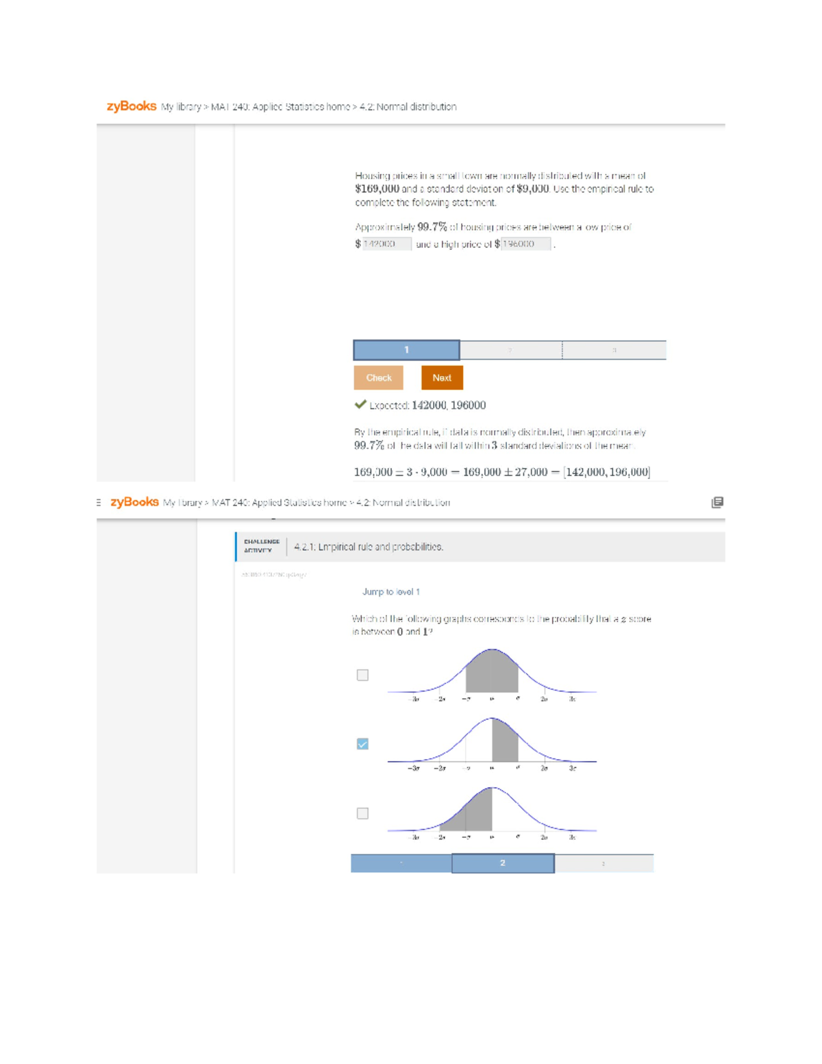Zy Book MAT 240 Chapter 4 Challenge - MAT240 - Studocu