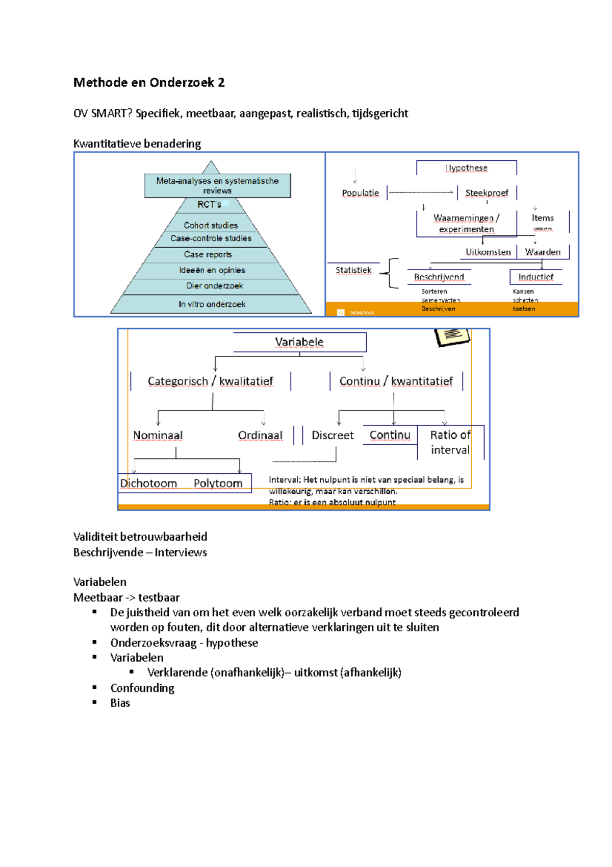 Methode en Onderzoek 2 HC 1:4 - Methode en Onderzoek 2 OV SMART? Specifiek, meetbaar, aangepast ...