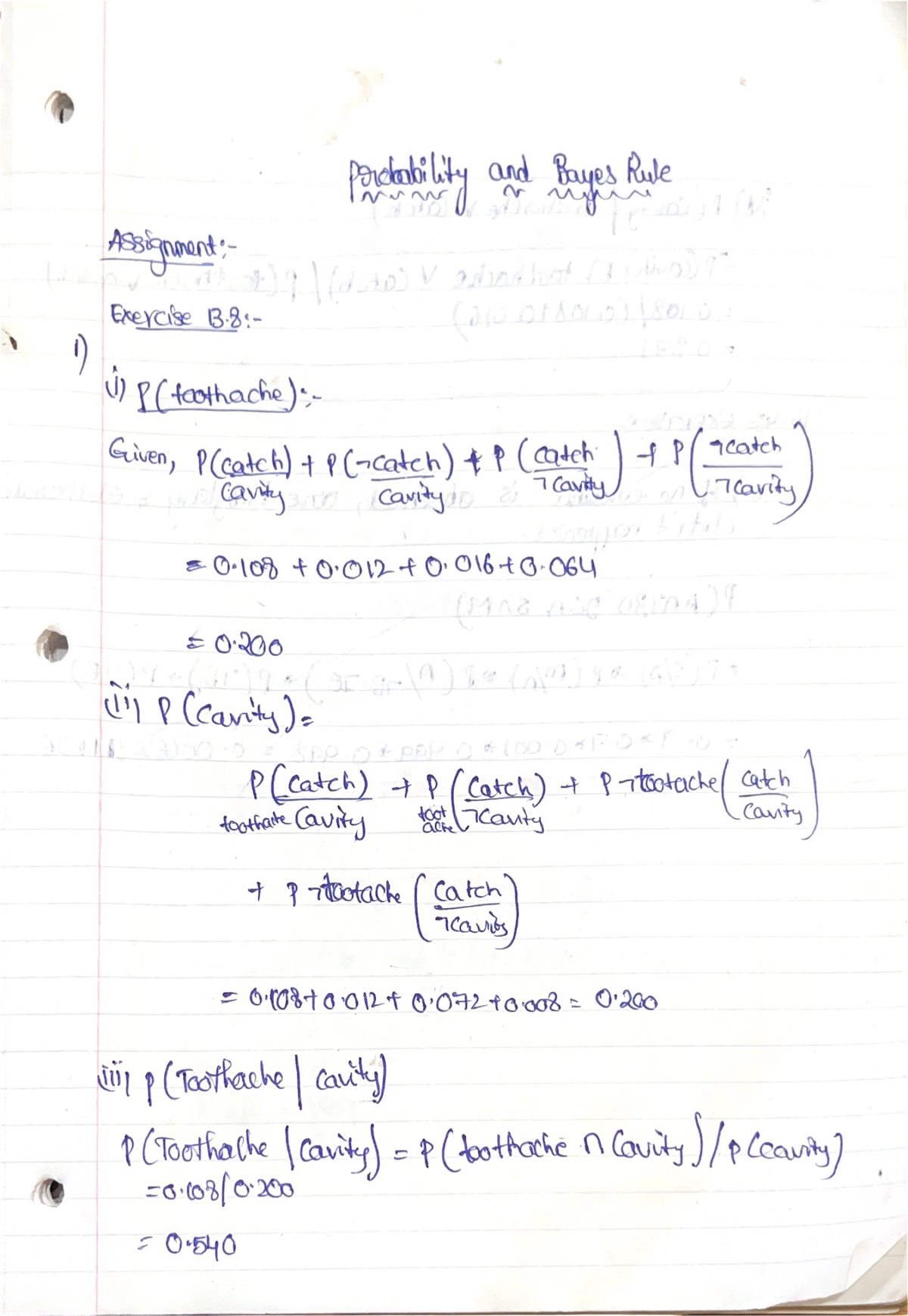 Probability and Bayes Rule - CS 627 - Studocu