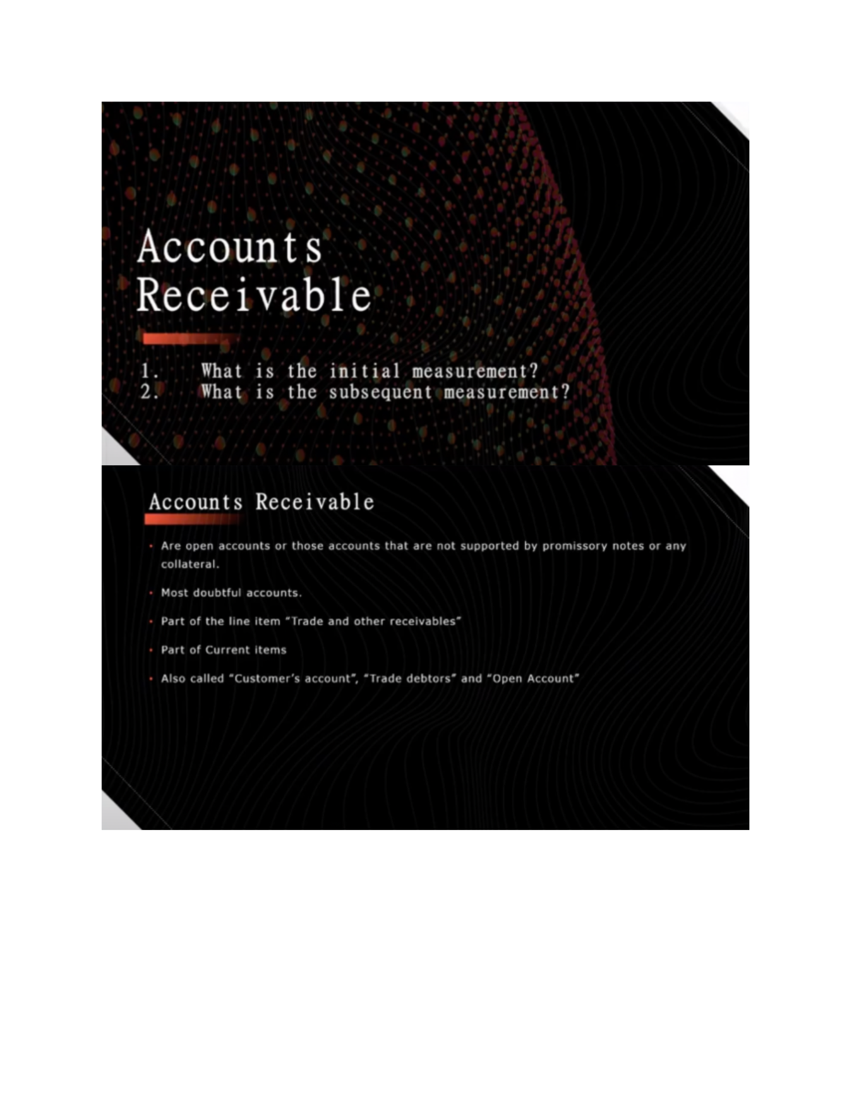 FAR 3 Accounts Receivable - management - Studocu