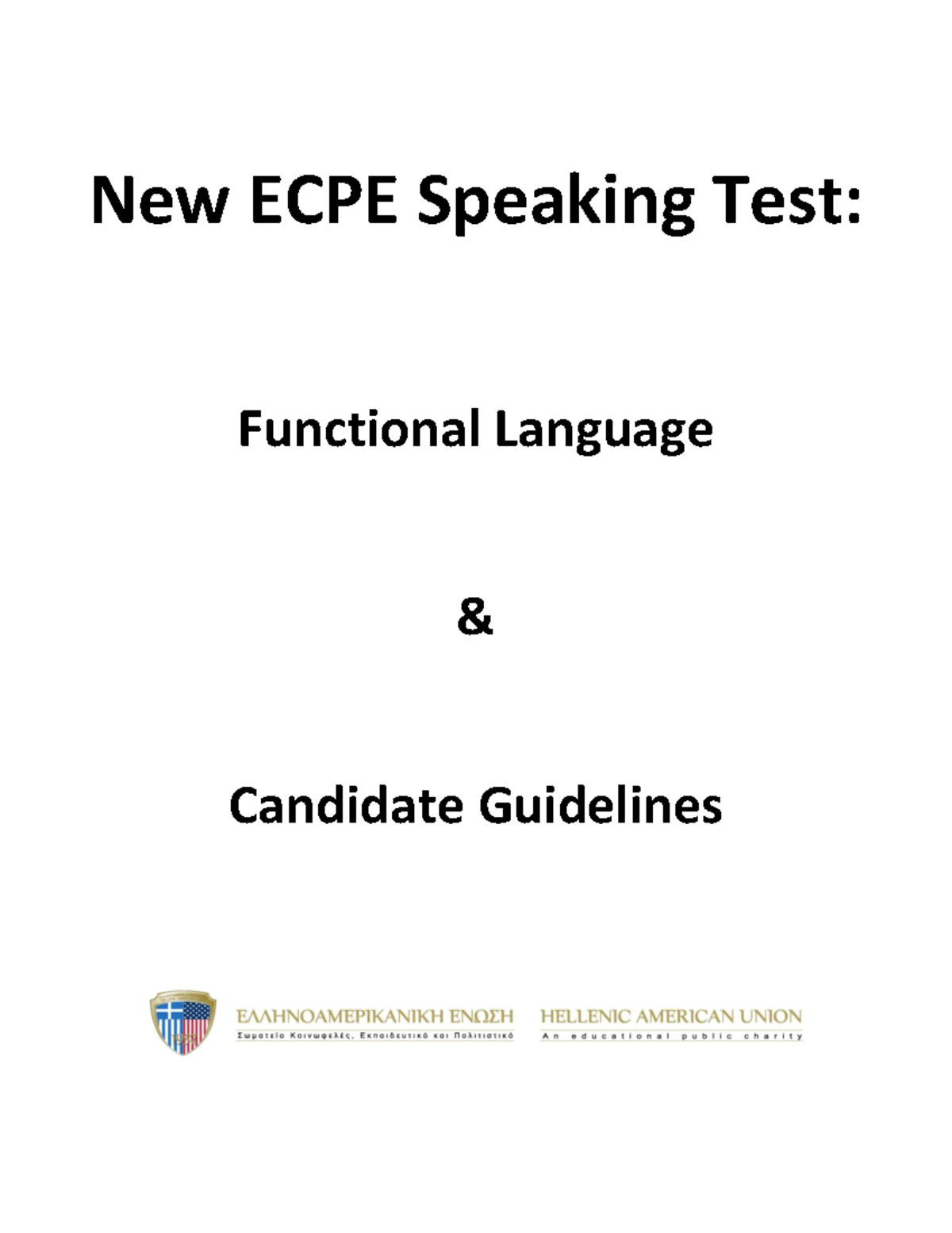 New ecpe speaking test functional language candidate guidelines final ...