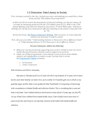 PSY260 4-3 Project One - Project One Southern New Hampshire University ...