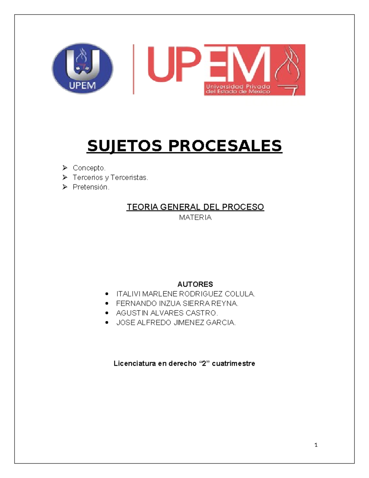Partes en los procesos - en este documento encontraras las parte ...