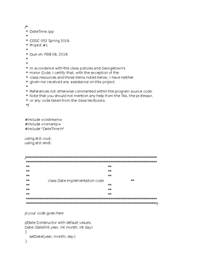 Project 1 - main method .cpp - /* * wgs11P1 * * COSC 052 Spring 2016 ...