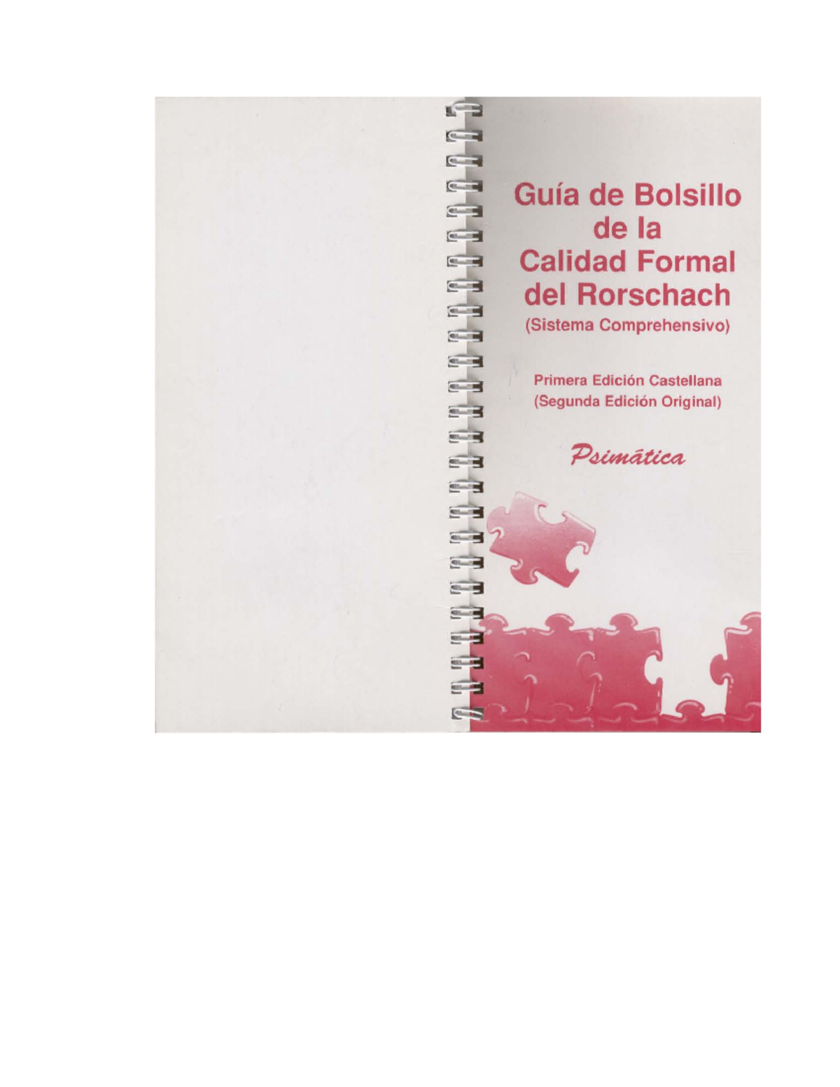 Guia de bolsillo Rorschach - Sistema Comprehensivo - Psicología de la ...