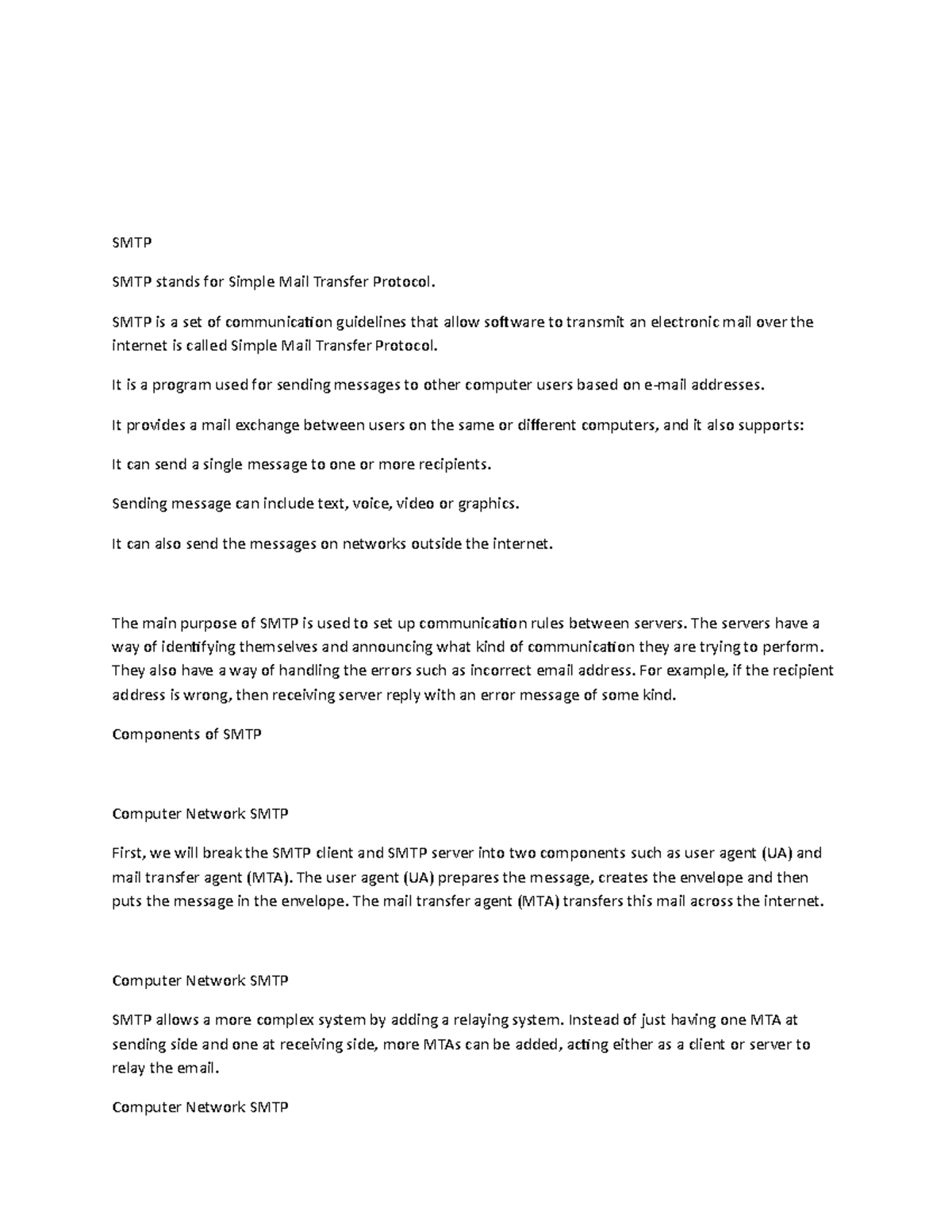 SMTP-WPS Office - SMTP - SMTP SMTP stands for Simple Mail Transfer ...