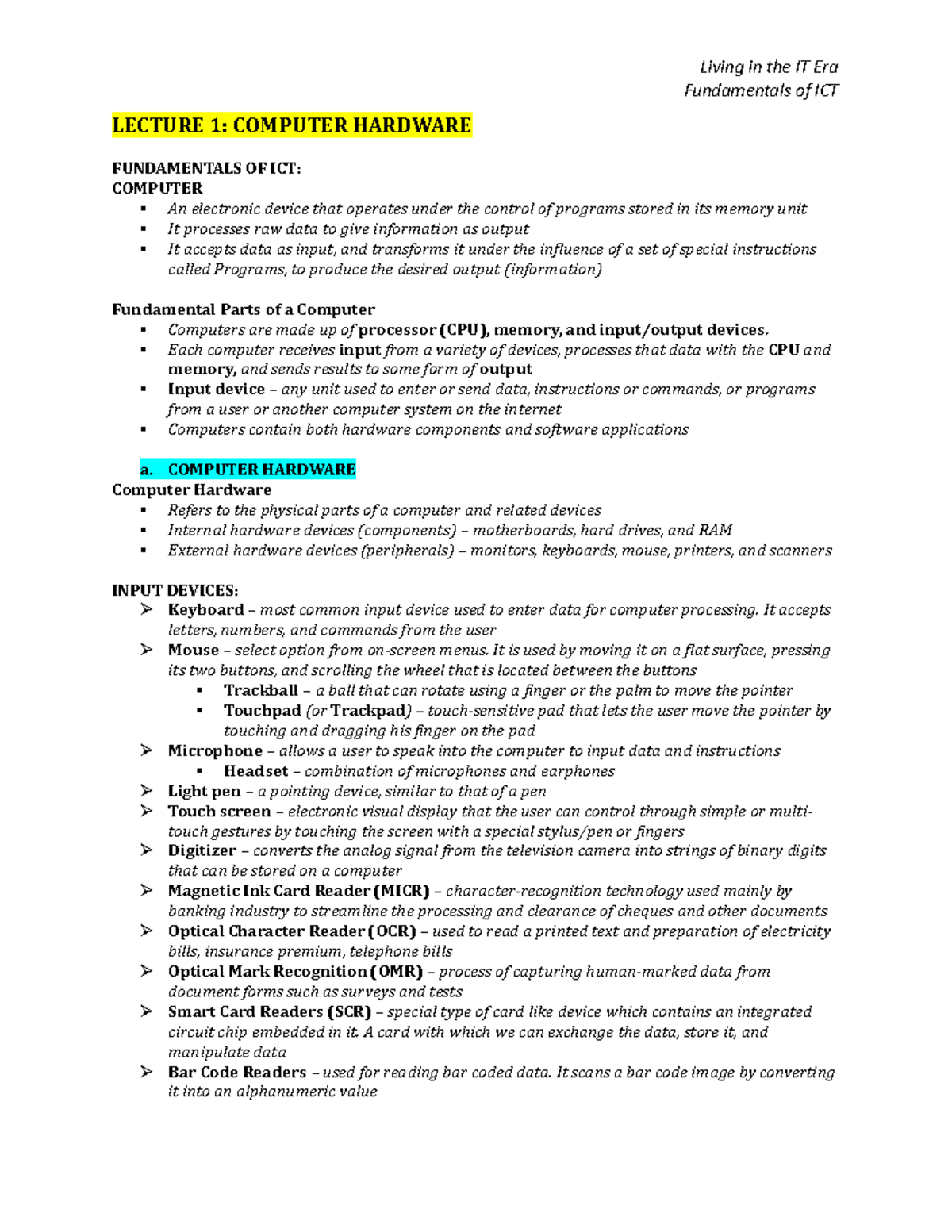 Mod 1 - Lec 1: Fundamentals of Information, Communications, and ...