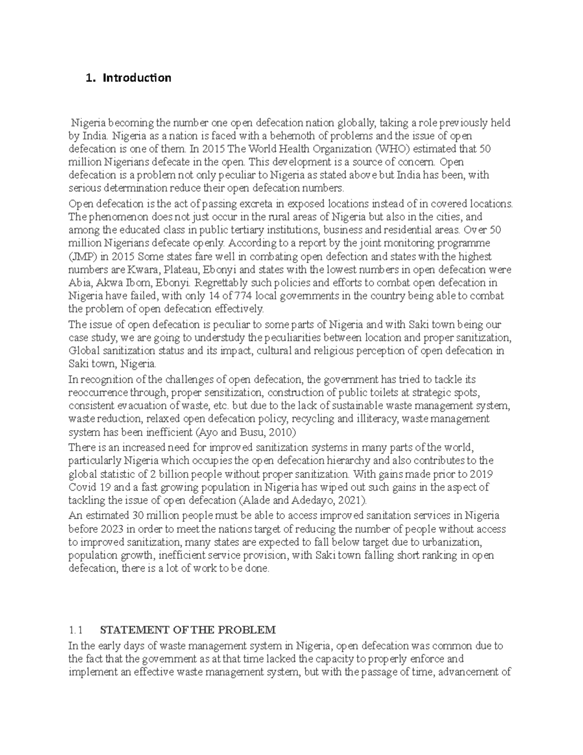 DOC-20220926-WA0044 - Vvbbbbb - 1. Introduction Nigeria becoming the ...