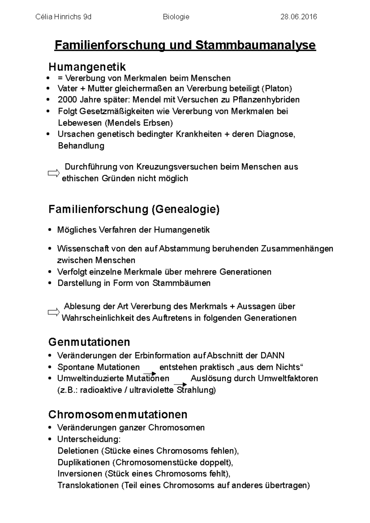 Schriftliche Ausarbeitung GFS Biologie - Célia Hinrichs 9d Biologie 28 ...