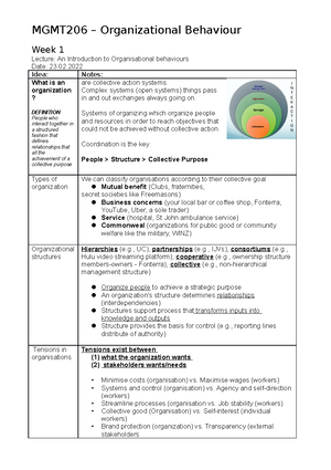 Final Test Module Notes M206 - Week 8 Personality Lecture objectives ...