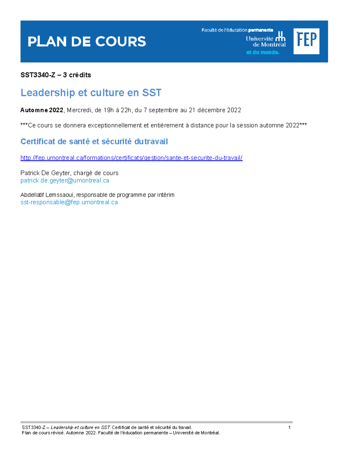 SST3340-Z A2022 pc De Geyter P APP - SST3340-Z – Leadership et culture ...