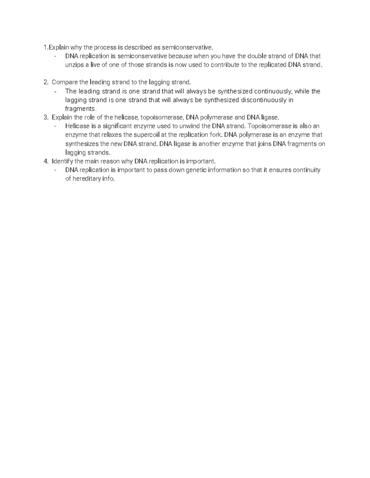 Simone Scott - DNA Replication DV 6 - 1 why the process is described as ...