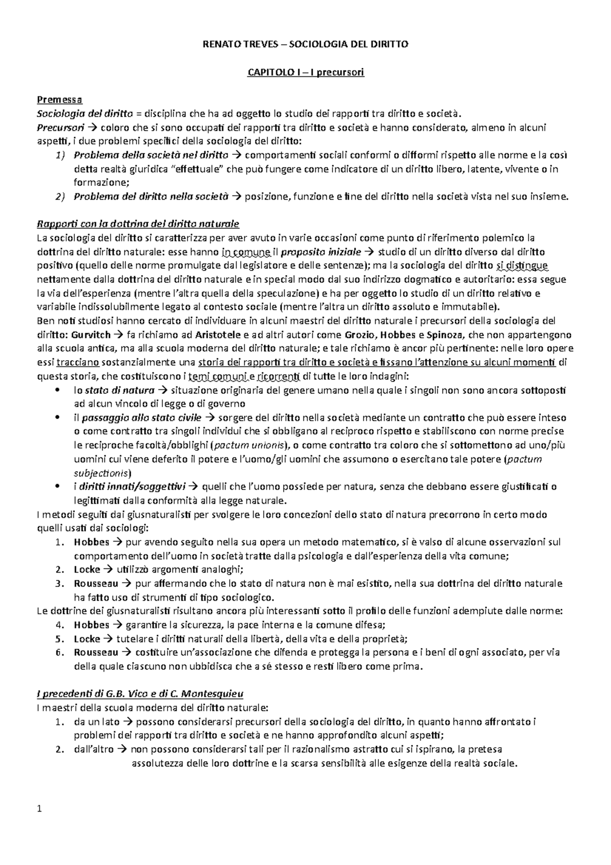 Treves - Sociologia del diritto - RENATO TREVES SOCIOLOGIA DEL DIRITTO ...