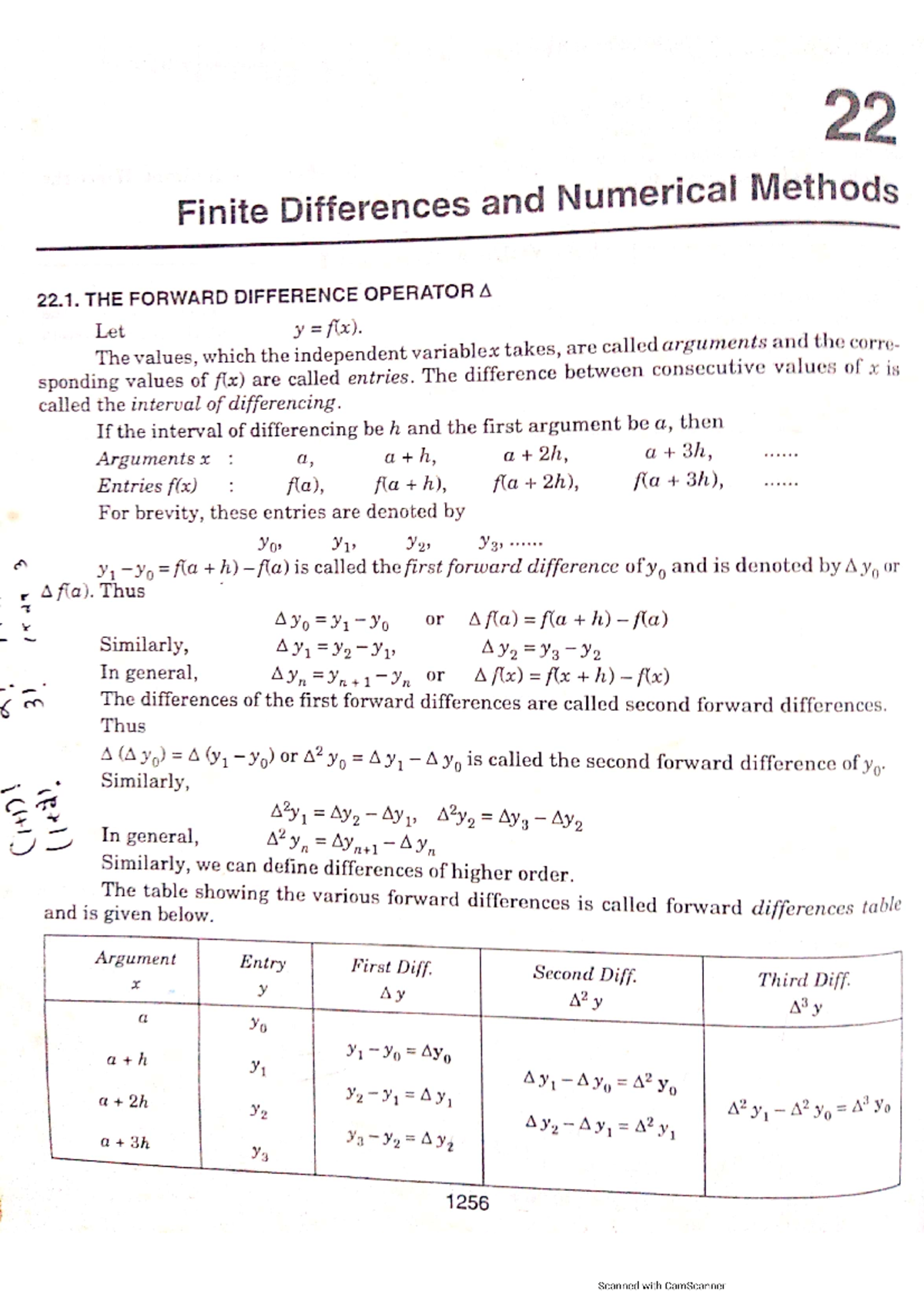 Maths 4 finite diff page 1 module 1 - Computer Science - Studocu