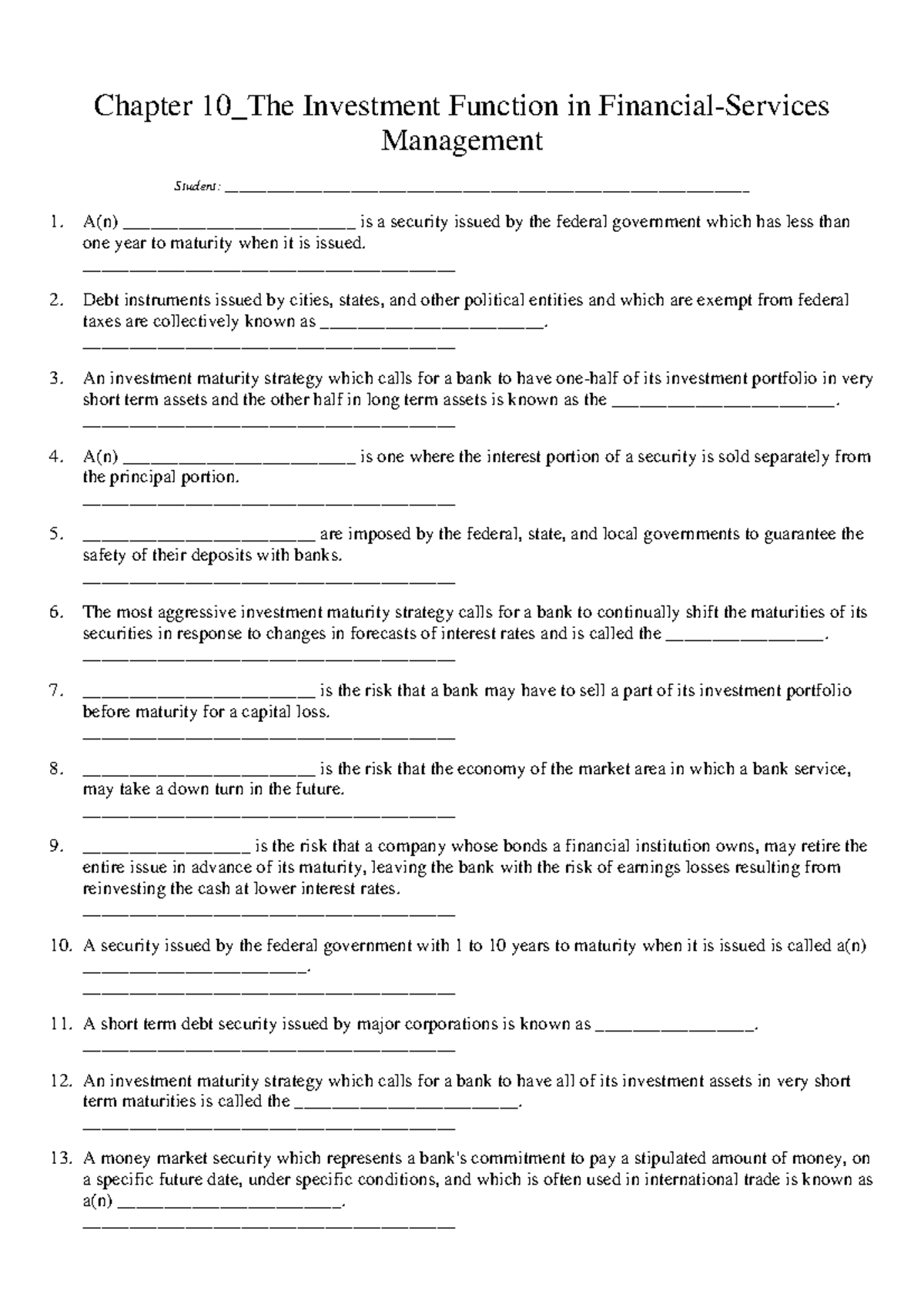 Chapter 10 The Investment F - Chapter 10_The Investment Function in ...