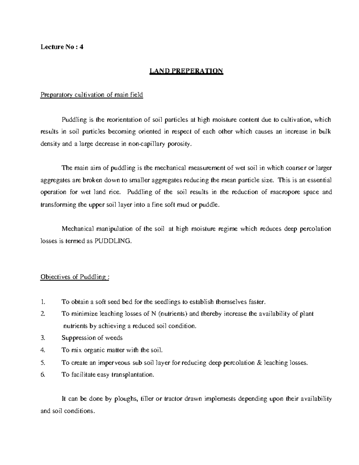 Land preparation - land prepartion concepts and their techniques ...