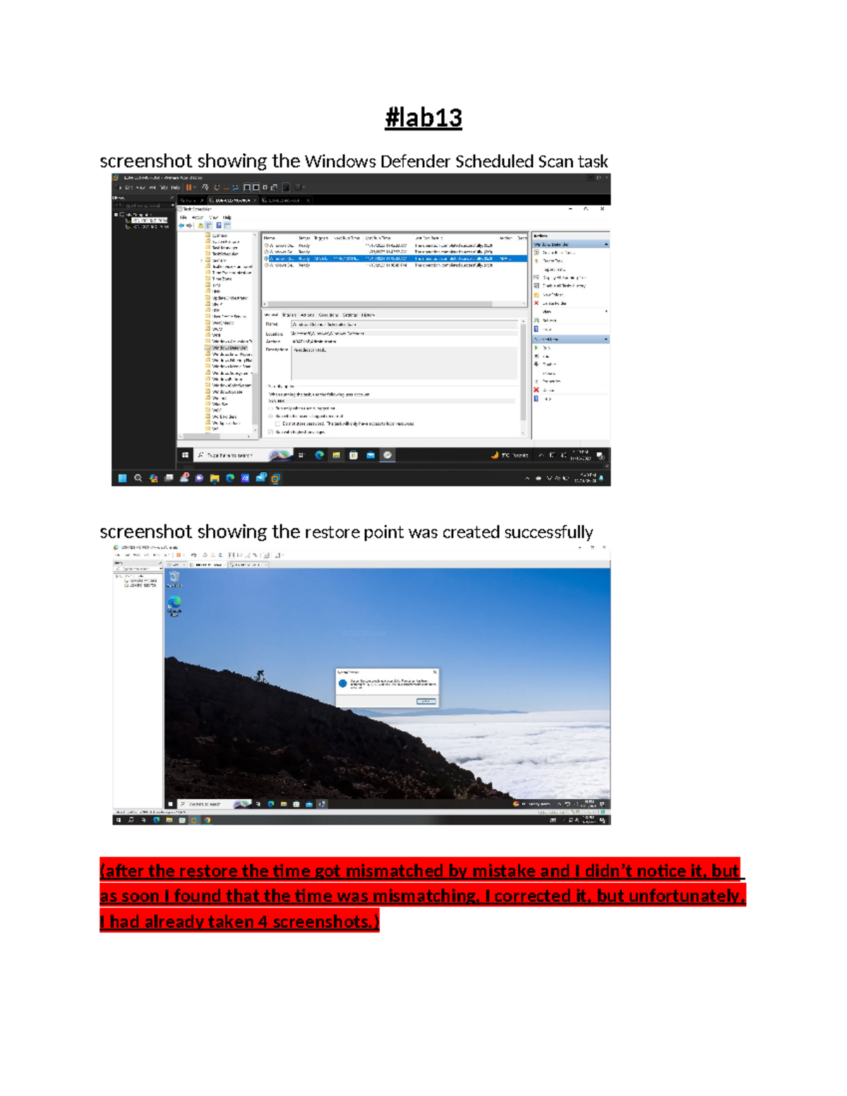 CNET102 LAB13 Manav - skjcidfkjfei - #lab screenshot showing the ...