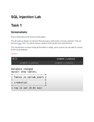 Lab-1 Clickjacking Lab - Clickjacking Lab Task 1 Screenshots: Post Screenshots or copy the code ...