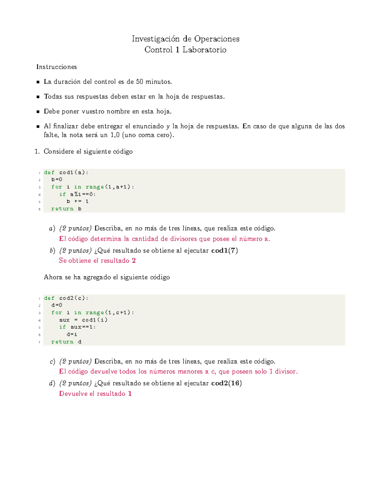 labortorio de. python - Investigaci ́on de Operaciones Control 1 ...
