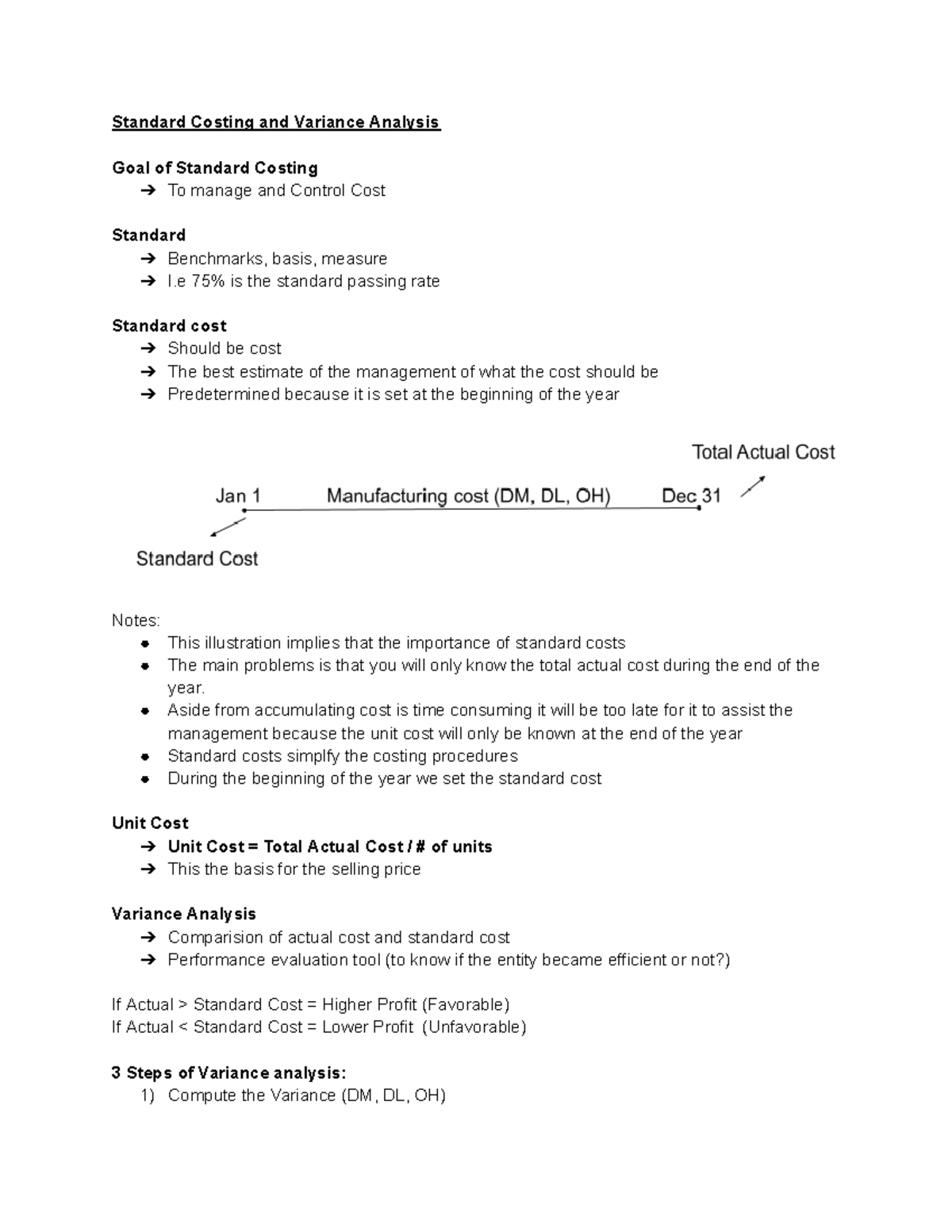 Standard-Costing - This is a summary on standard costing compil ...