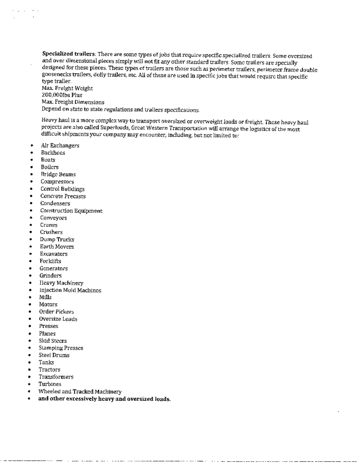 TYPE OF Trailers - TYPOS DE TRAILER EN USA - Specialized trailers ...