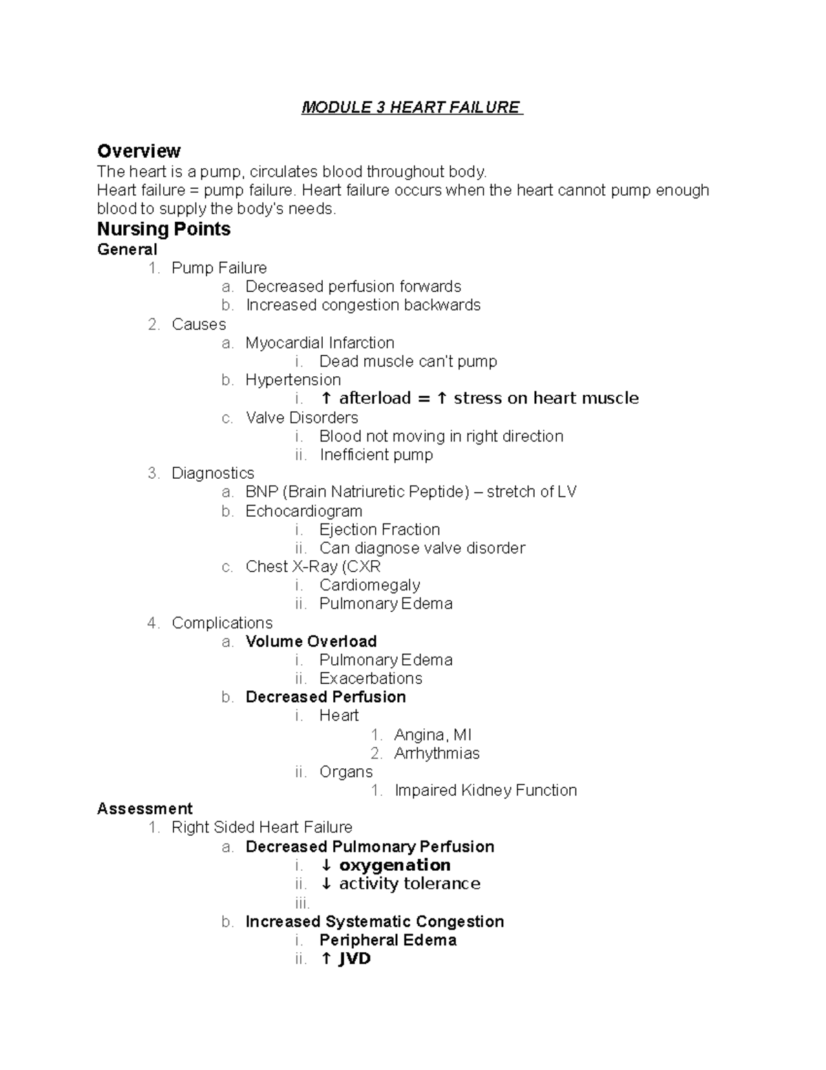 Module 3 Heart Failure - Warning: TT: more functions defined than expected MODULE 3 HEART ...