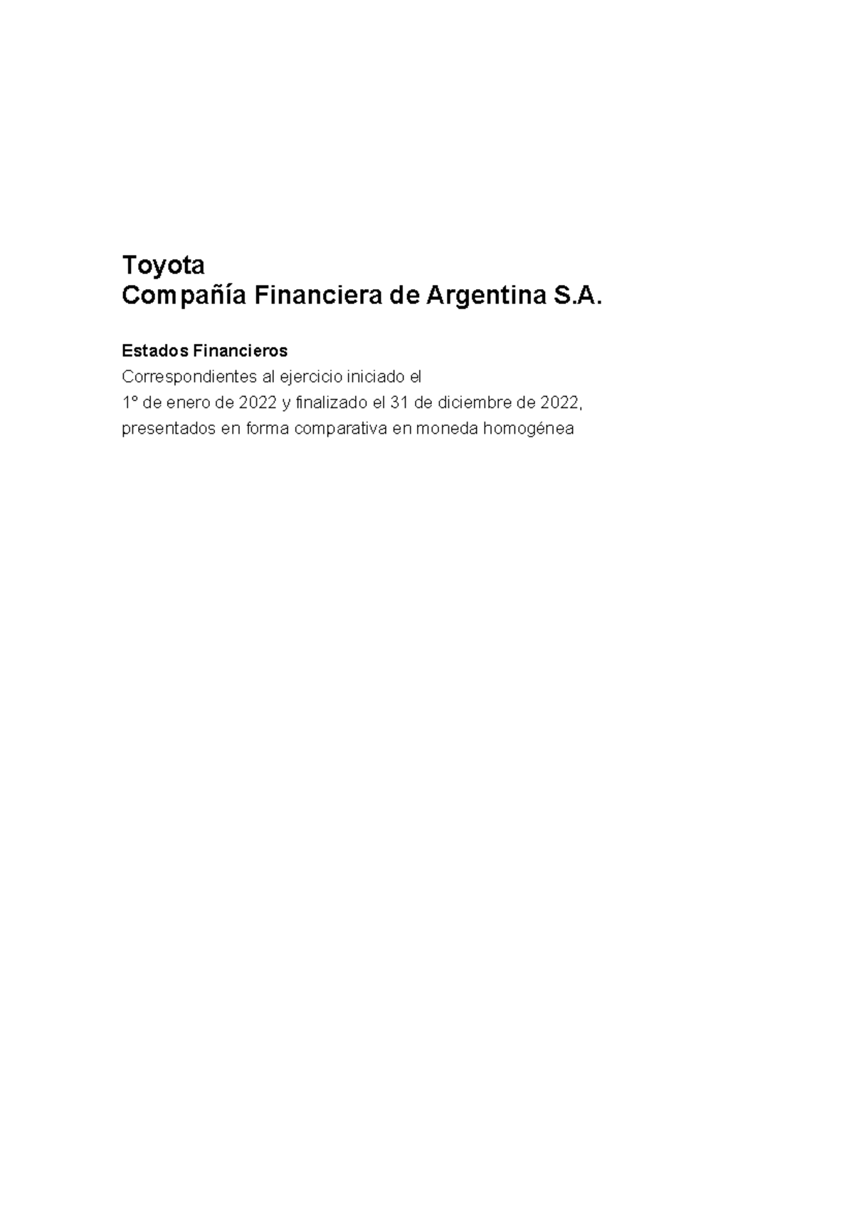 EEFF Toyota Cia Financ Arg 12-2022 - Toyota Compañía Financiera de ...