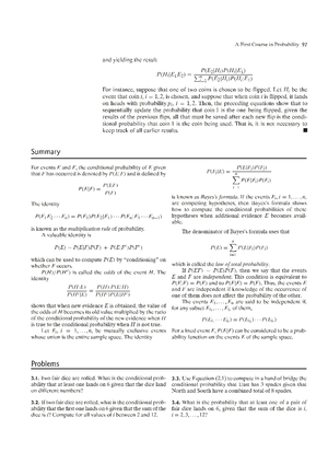 Ross Chapter 1 Problems - Introduction to Probability and Statistics ...
