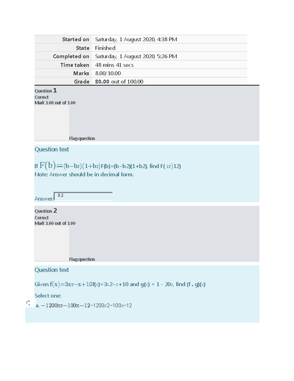 520893611-cal2 - Guider - Started on Saturday, 1 August 2020, 4:38 PM ...