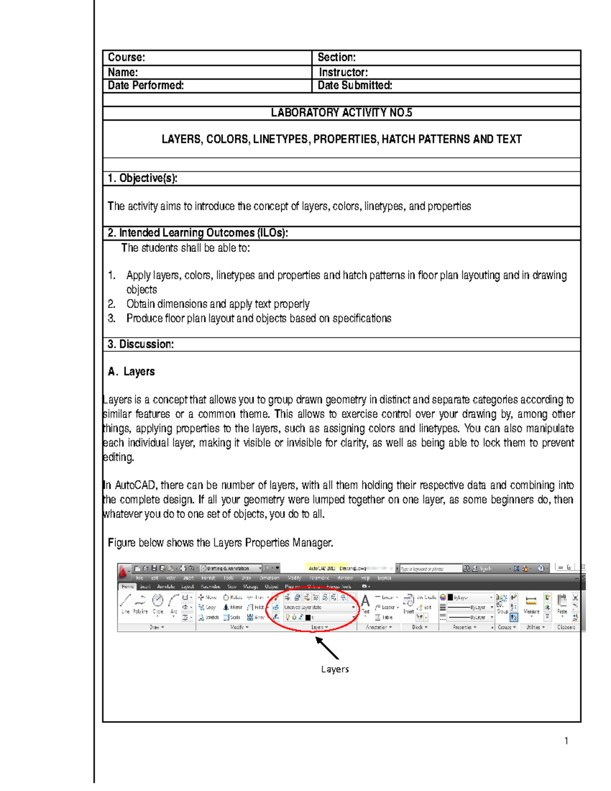Laboratory- Activity-05 - 1 Course: Section: Name: Instructor: Date ...
