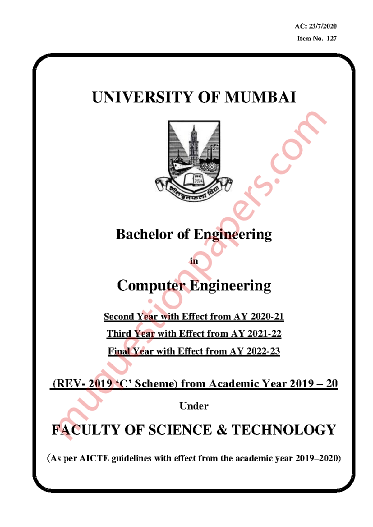 Be computer-engineering second-year-se-semester-3-rev-2019-c-scheme - AC: 23 /7/ Item No. 127 ...