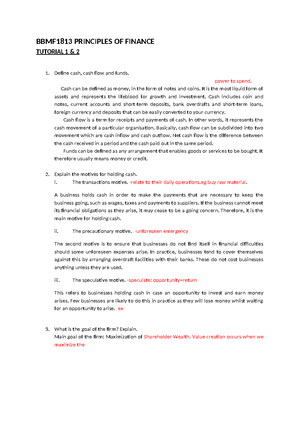 Tutorial Questions - Chapter 2 - Copy - Tutorial Questions – Chapter 2 ...